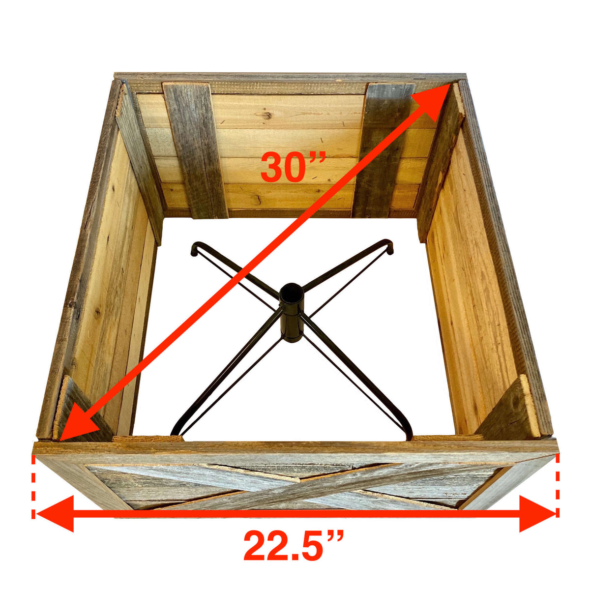 Christmas Tree Box Collar | Farmhouse Tree Box | Wooden Tree Skirt | 4 ...