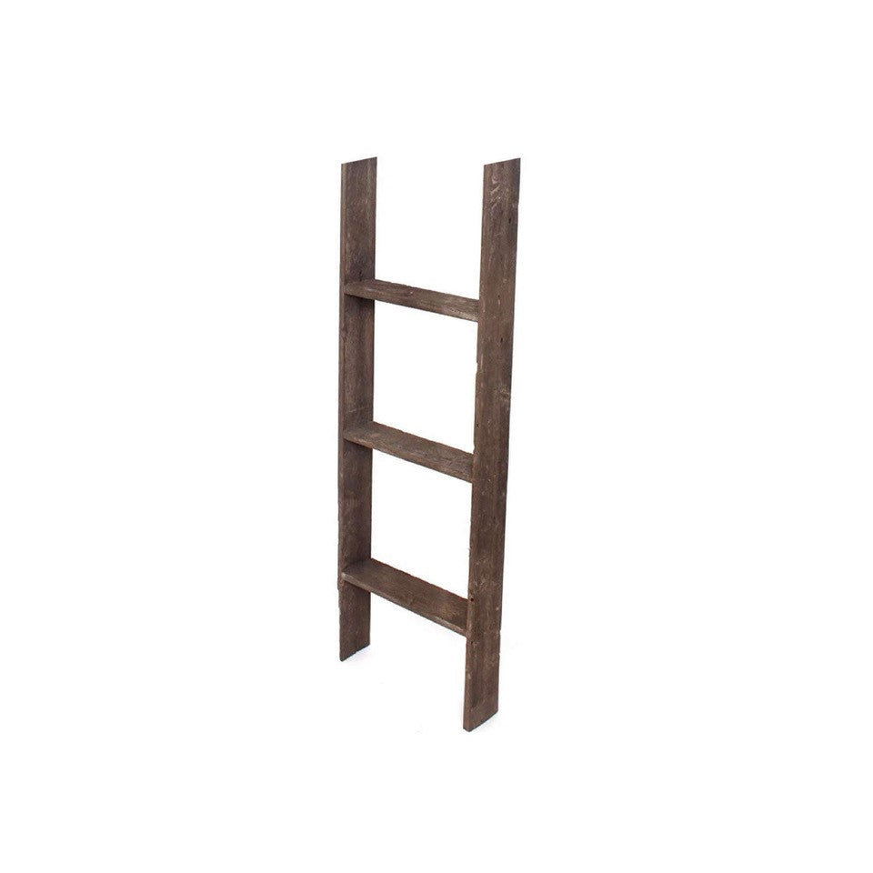 Rustic Farmhouse Bookcase Ladder (Picket) - Barnwood USA