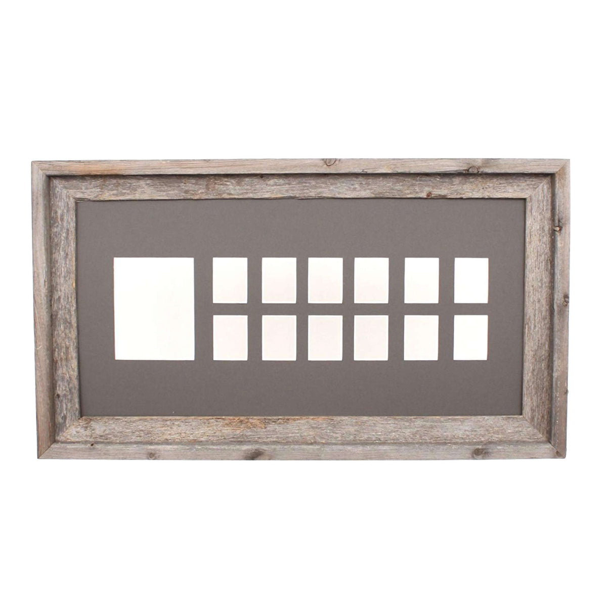 Rustic Farmhouse School Years Matted Picture Frame | 10x20 - Barnwood USA