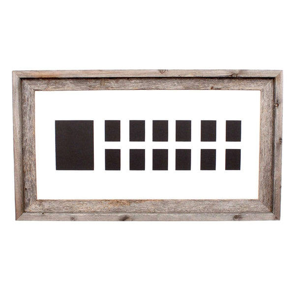 Rustic Farmhouse School Years Matted Picture Frame | 10x20 - Barnwood USA