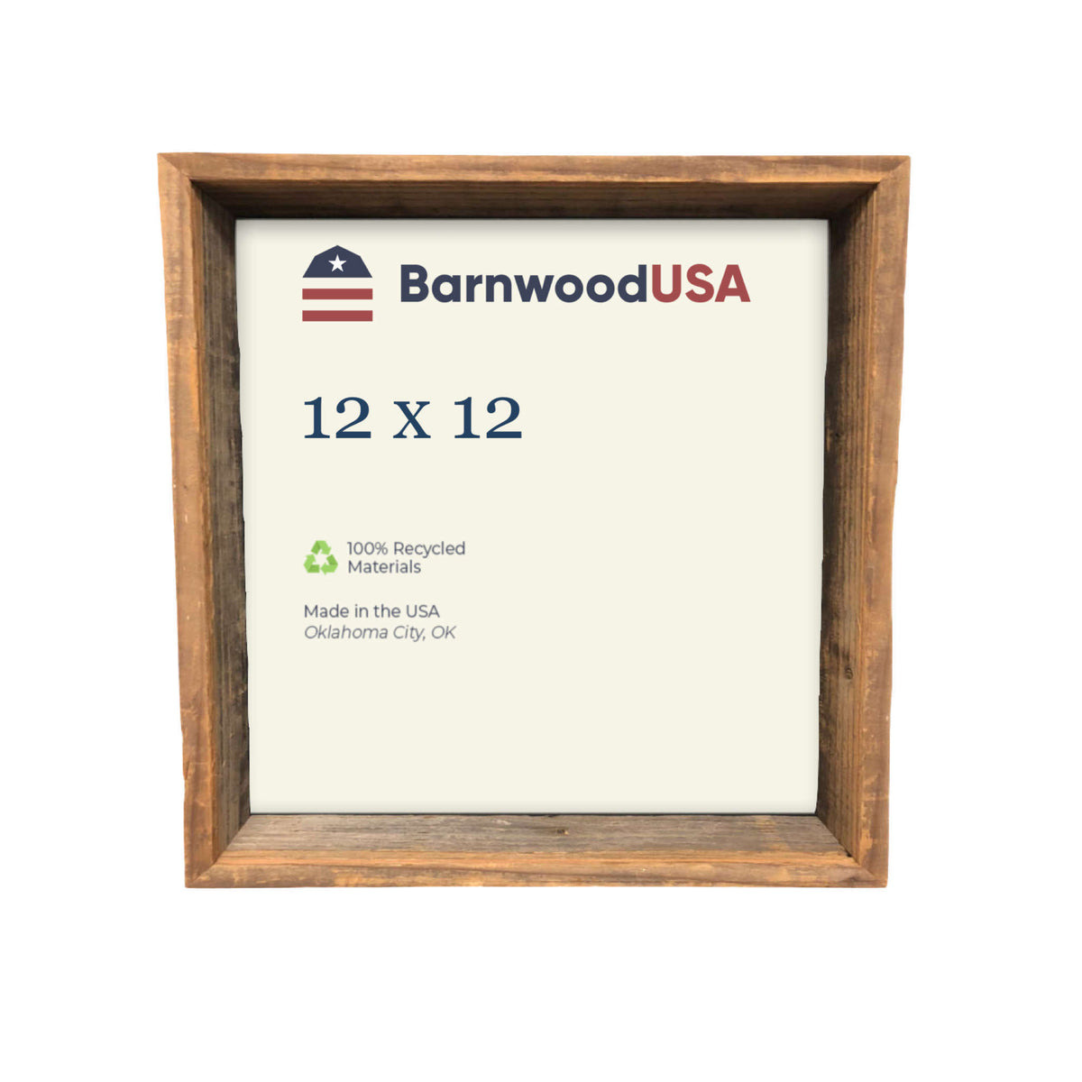 Rustic Farmhouse Shadow Box Picture Frame - Barnwood USA