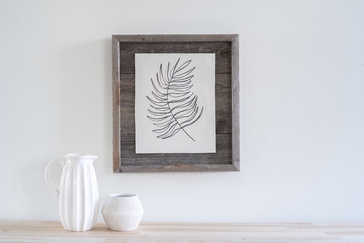 Rustic Farmhouse Plank Picture Frame - Barnwood USA