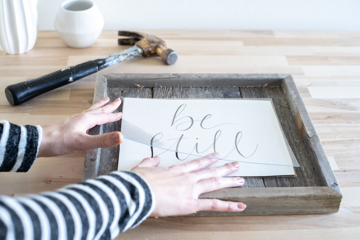 Rustic Farmhouse Plank Picture Frame - Barnwood USA
